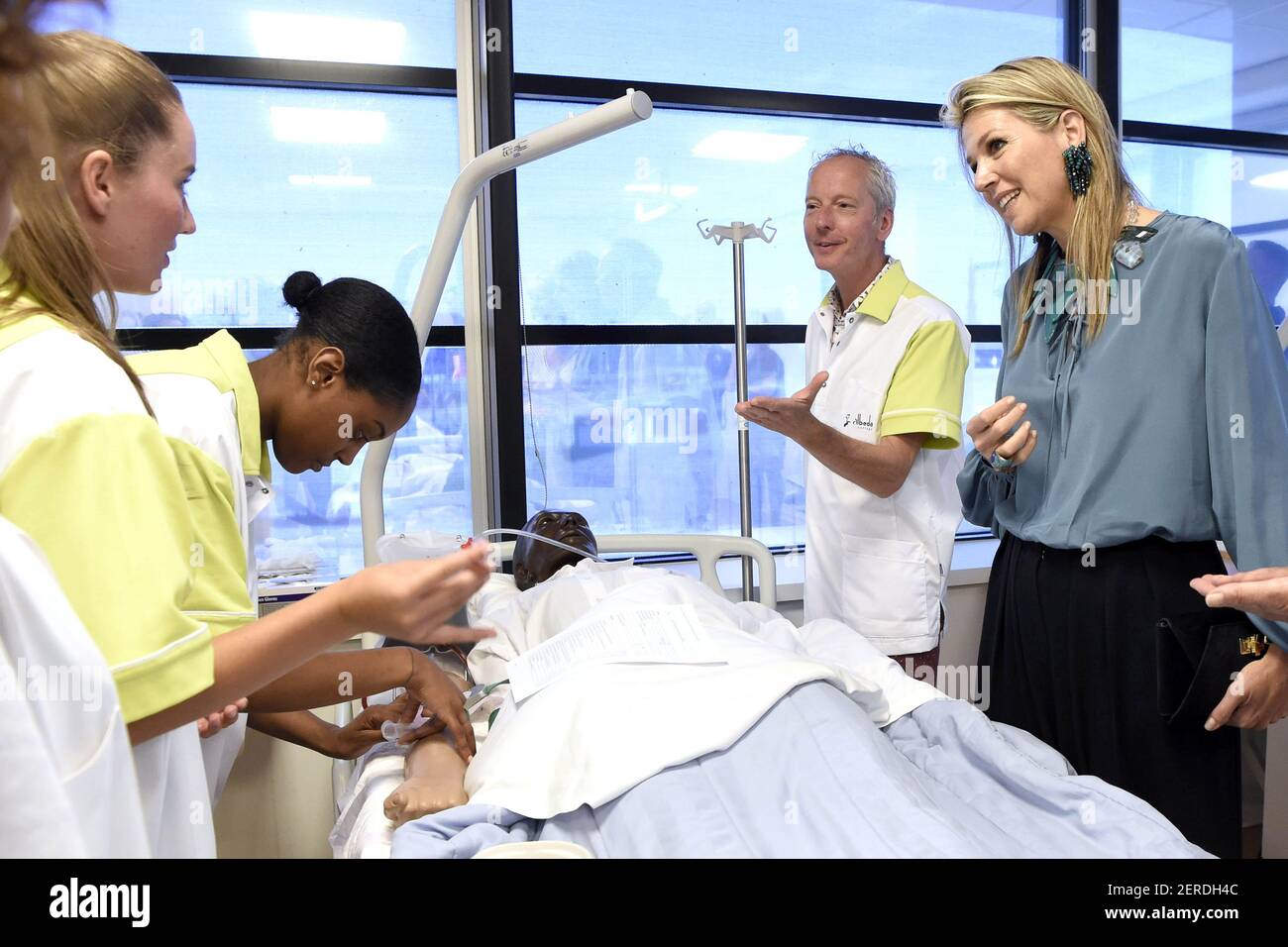 12-07-2018 Rotterdam Queen Maxima lors d'une visite au Werkplein et au ...
