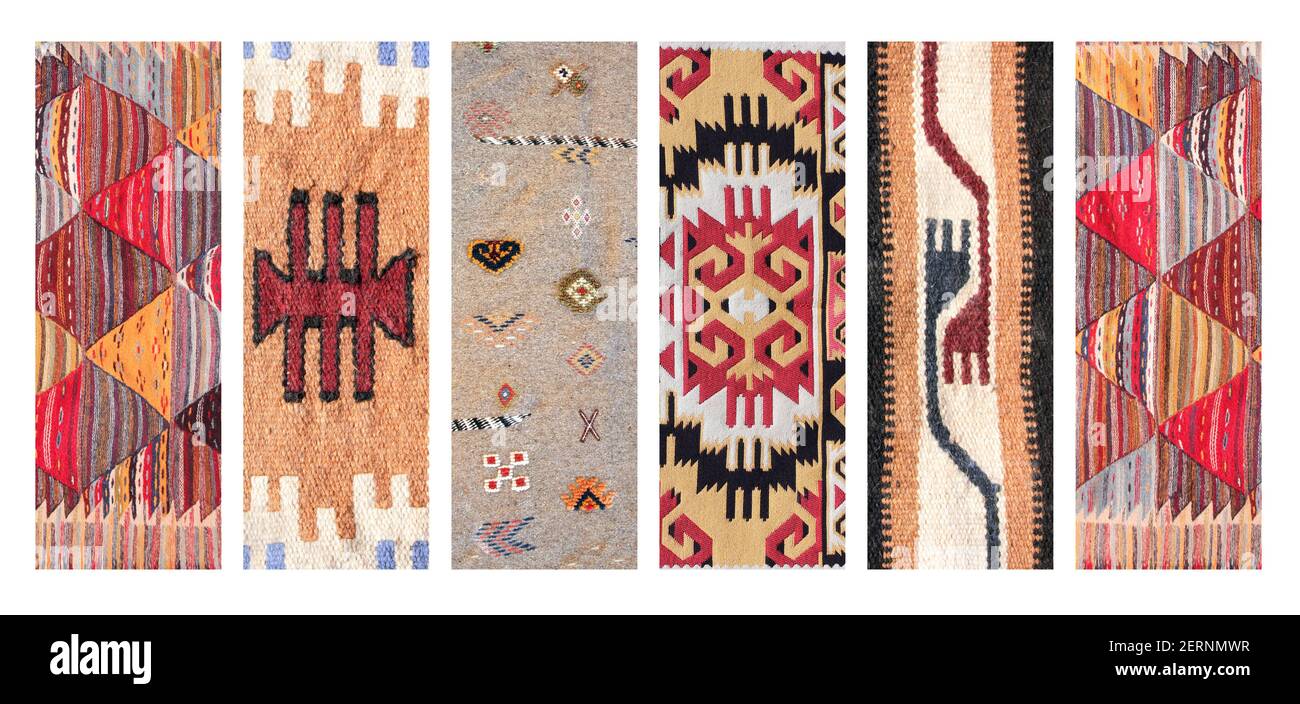 Morocco carpet texture textile Banque d'images détourées - Alamy