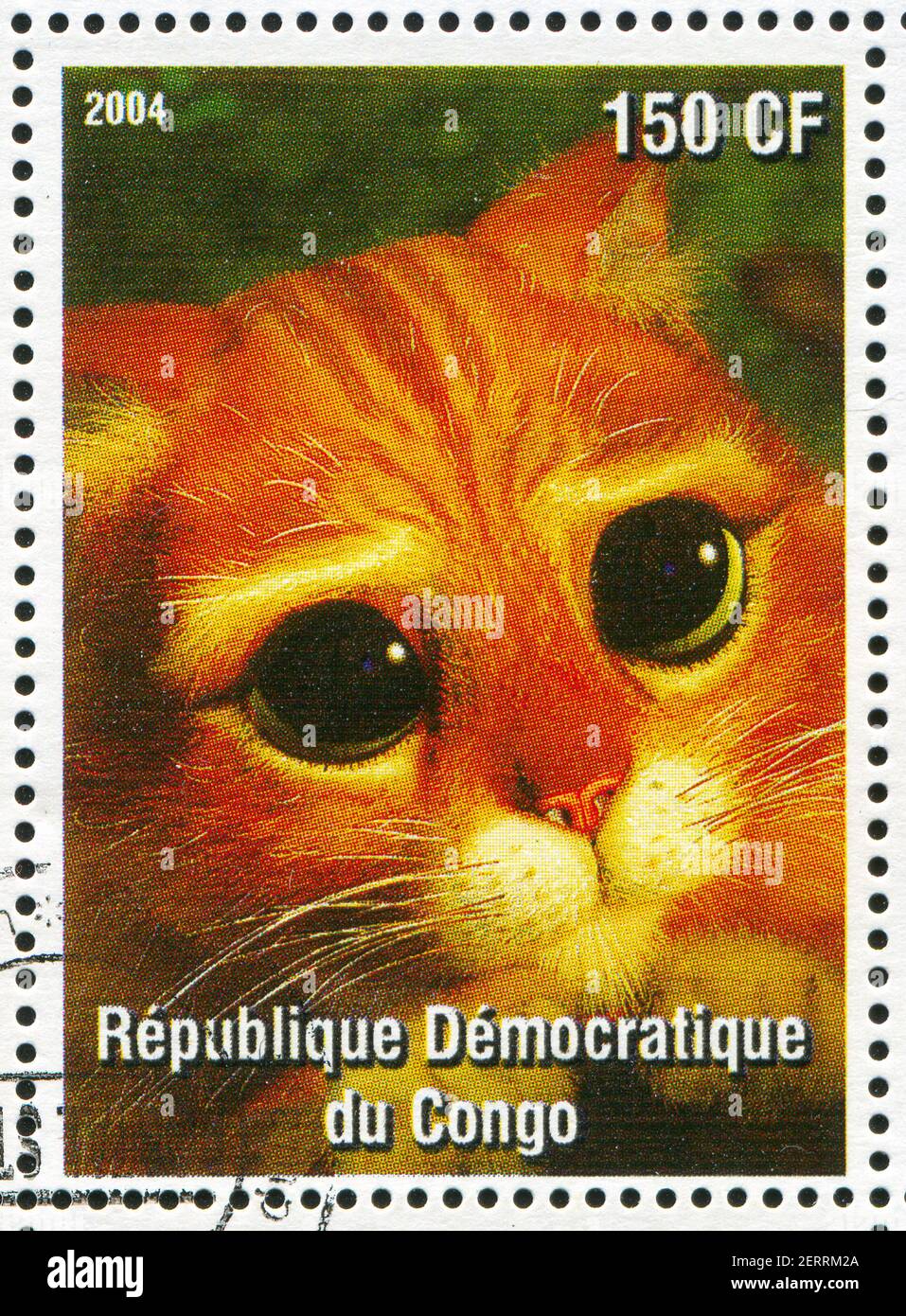 CONGO - VERS 2004: Timbre imprimé par Congo, montre le personnage de ...