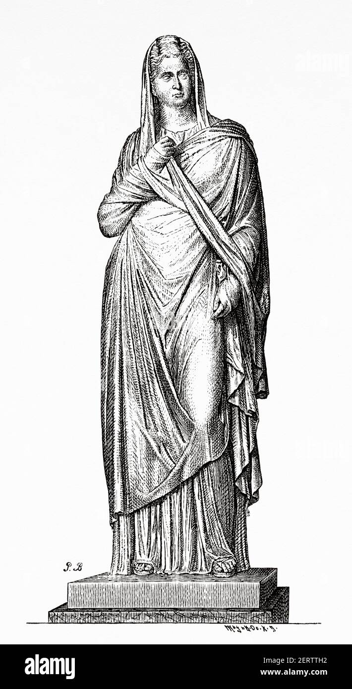 Civilisation romaine. Matron romain, empire romain ancien. Italie ...