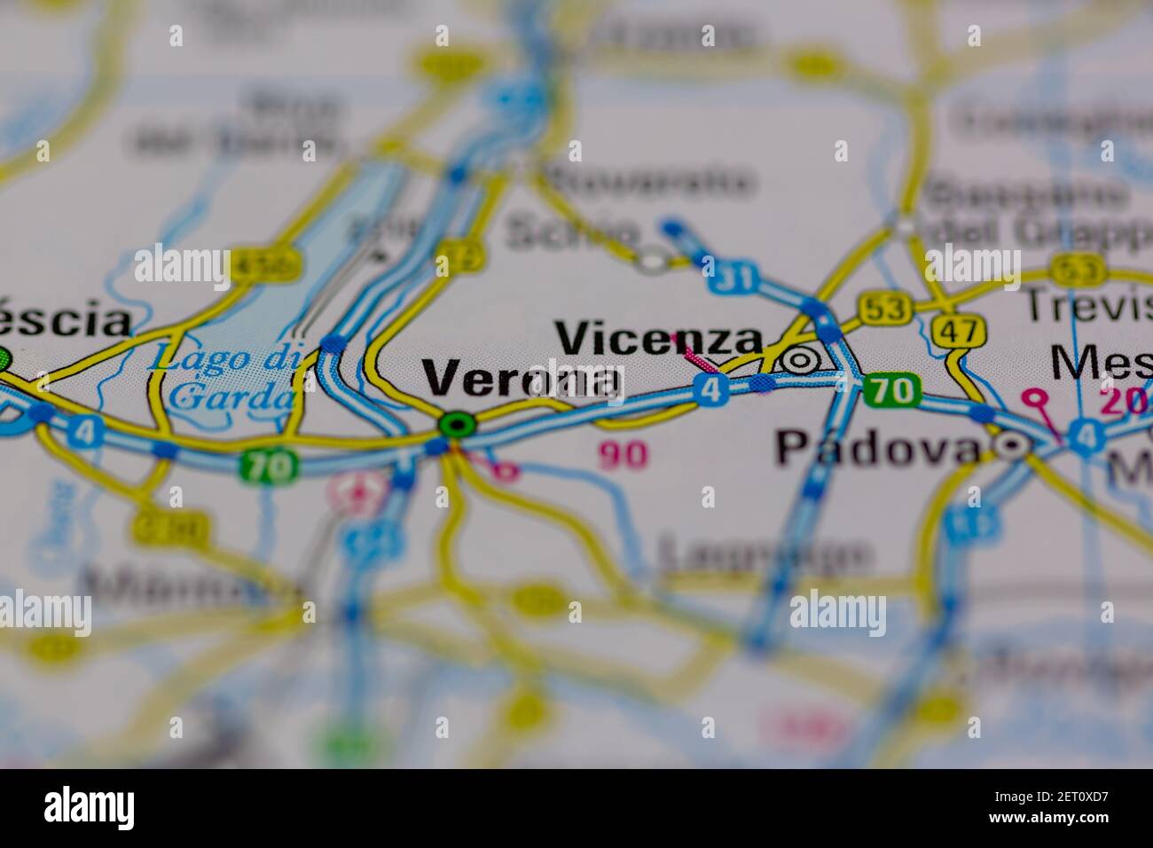 Verona map Banque de photographies et d’images à haute résolution - Alamy