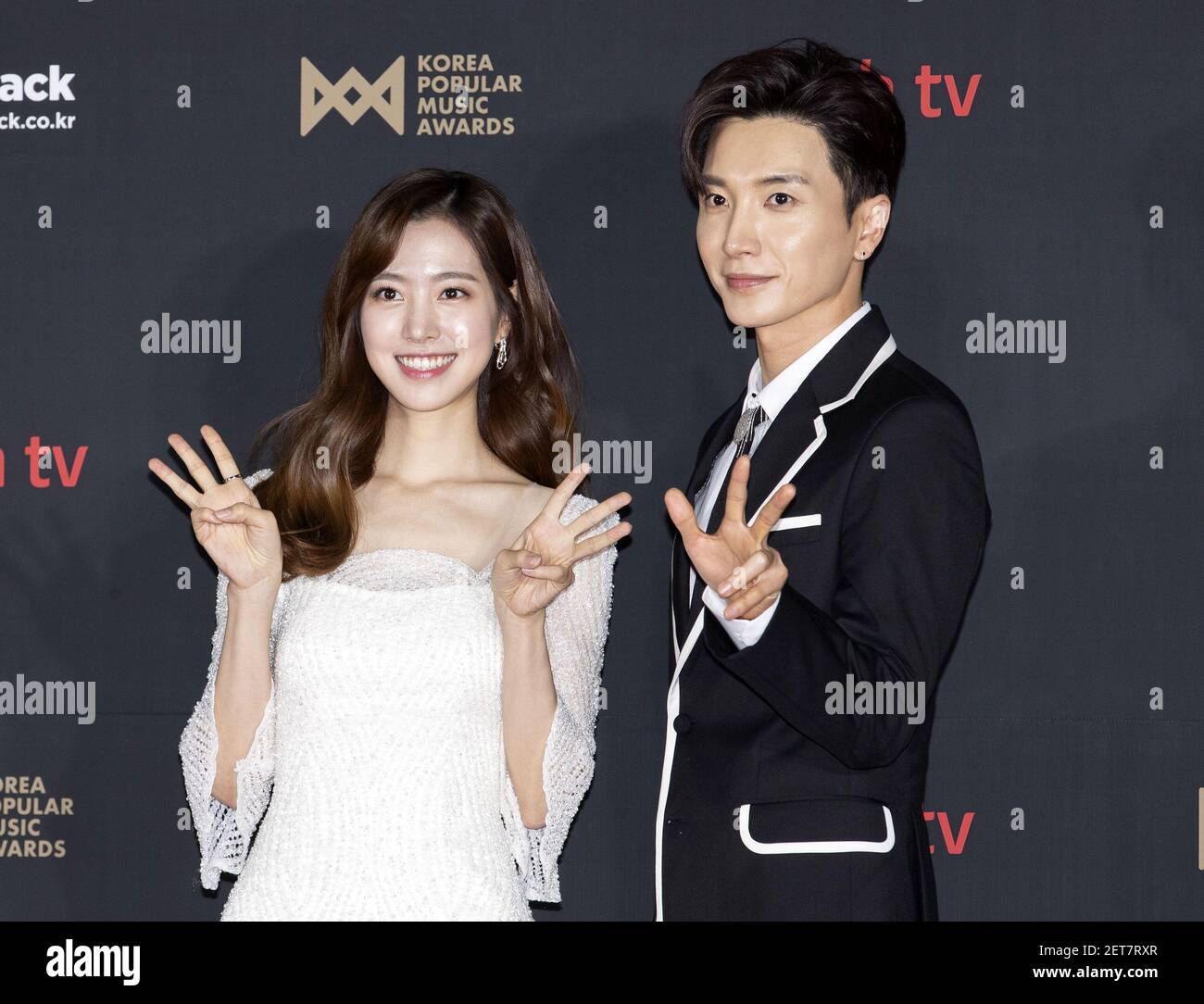 20 décembre 2018 - Goyang, Corée du Sud : (de gauche à droite) l'actrice sud-coréenne Jin se ...