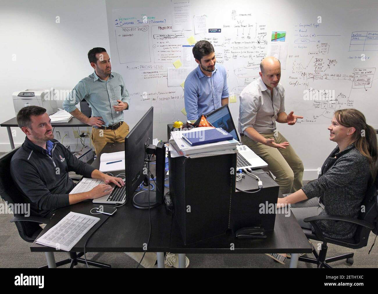 De gauche à droite, Ben Feight, Yandi Quesada, Gerson Ramos, Ivan Rapin ...