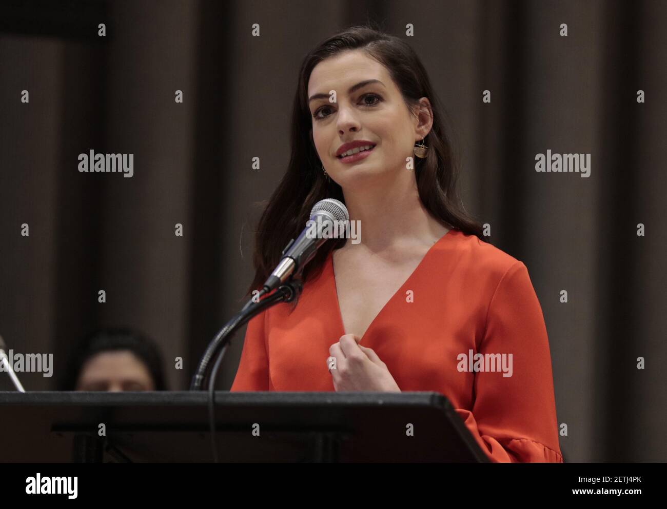 Nations Unies, New York, États-Unis, 08 mars 2017 - Anne Hathaway ...