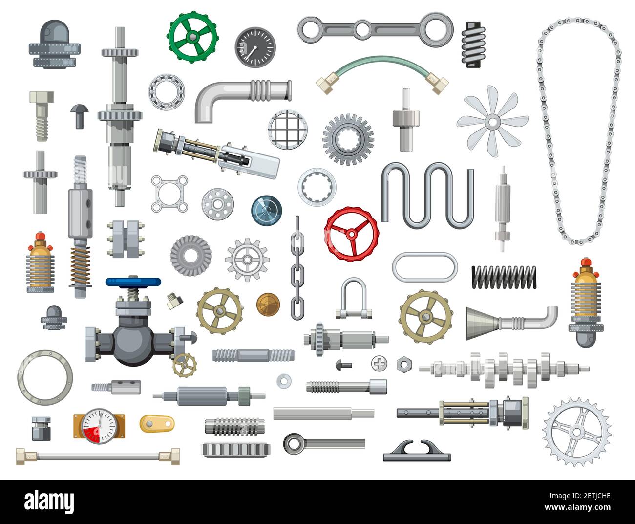 Soupape moteur dessin animé Banque d'images vectorielles - Alamy