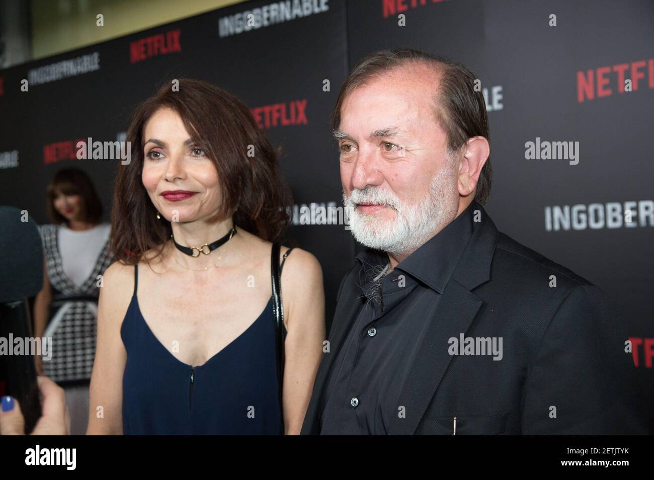 MIAMI BEACH, FLORIDE - MARS 15: Veronica Velasco et Epigmenio Ibarra ...
