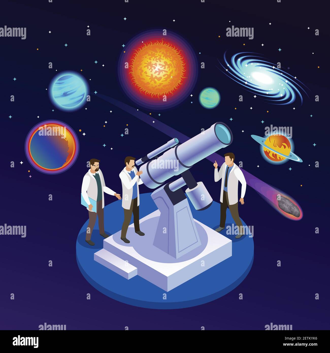Astrophysique autour de la composition isométrique avec les astronomes ...