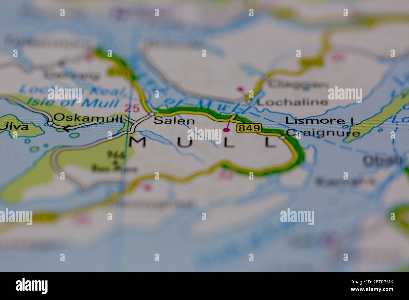 Mull sur une carte Banque de photographies et d’images à haute ...