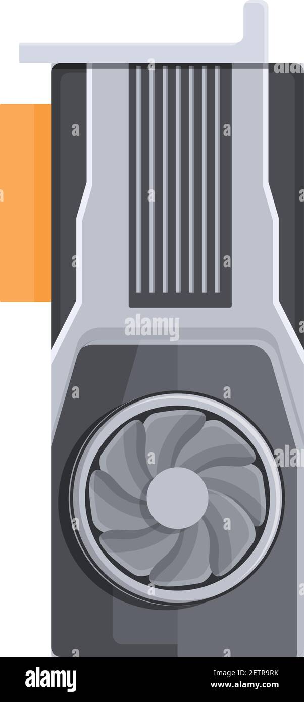 Icône Power gpu. Dessin animé de l'icône de vecteur gpu de puissance ...