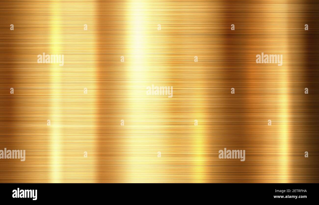 Gold brass brushed metal texture Banque de photographies et d’images à ...