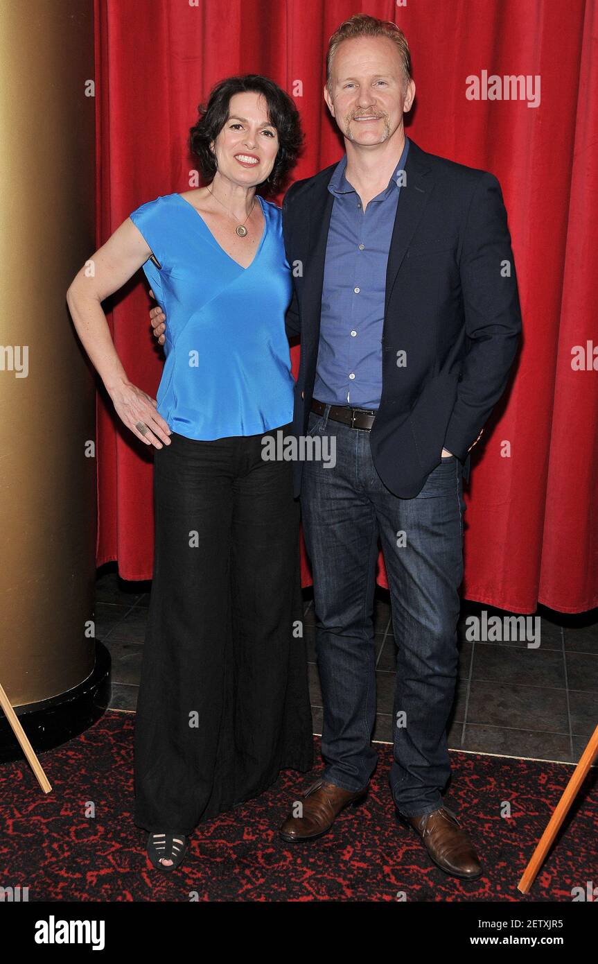 (G-D) Amanda Micheli, directrice de « Vegas Baby », et Morgan Spurlock ...