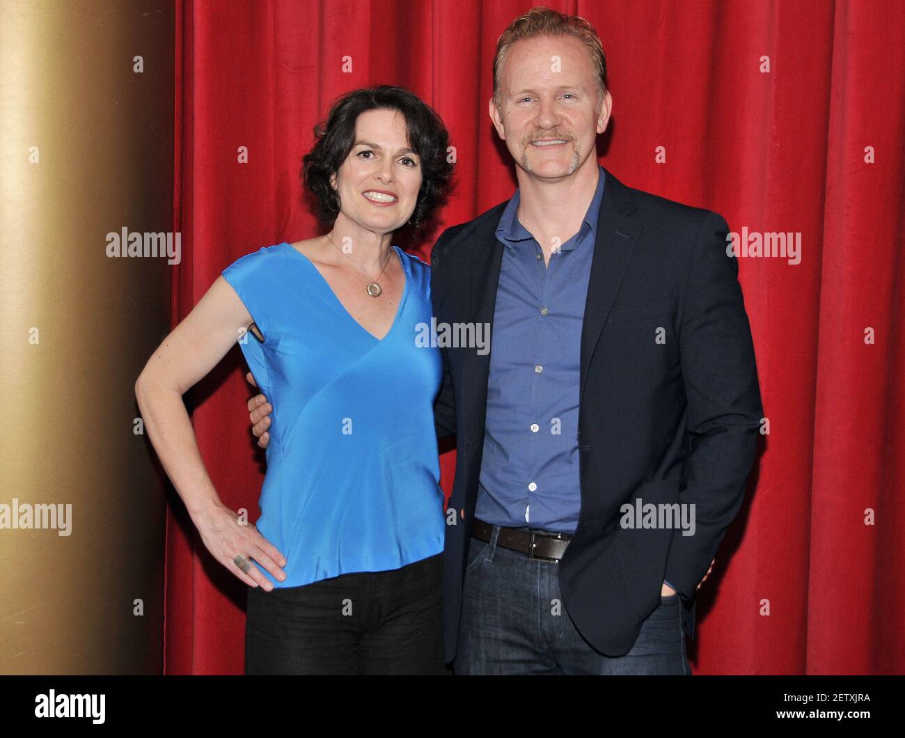 (G-D) Amanda Micheli, directrice de « Vegas Baby », et Morgan Spurlock ...