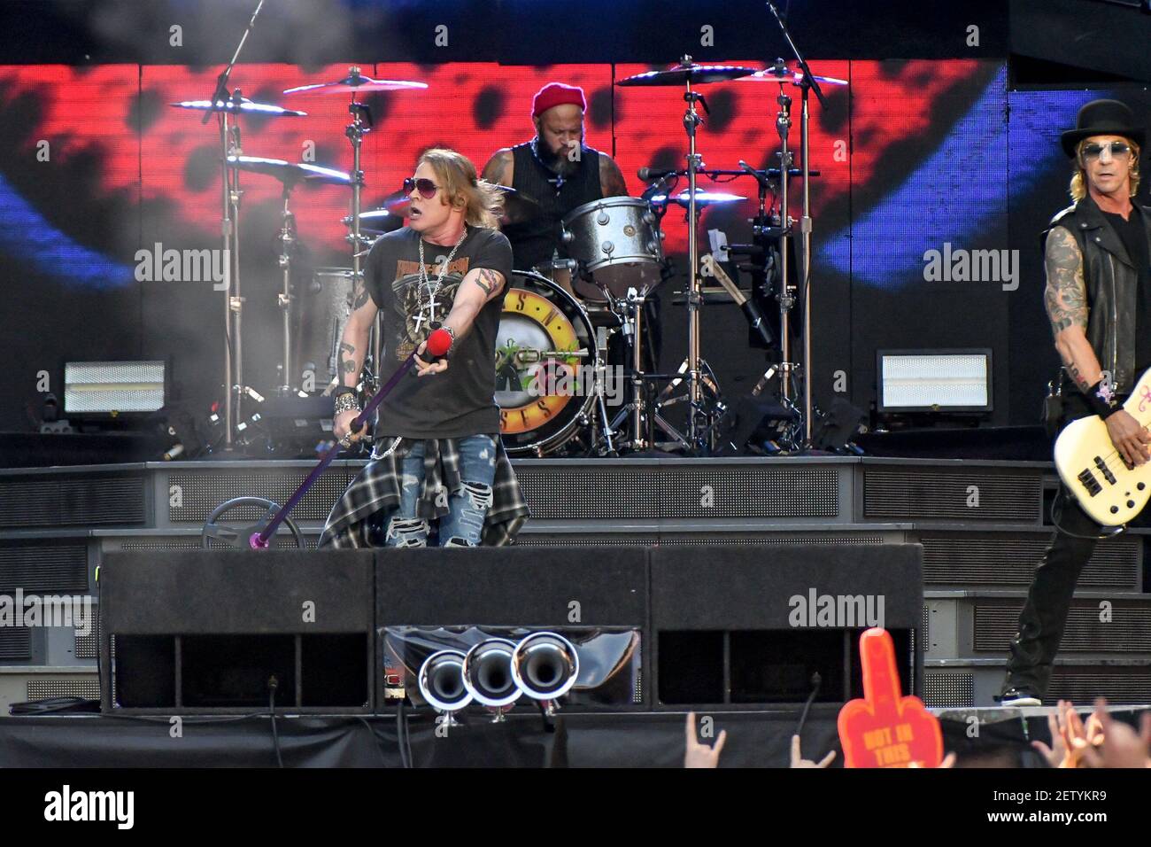 Axel Rose and Guns N' Roses se présente au Stade de France à Paris France le 7 juillet 2017 ...