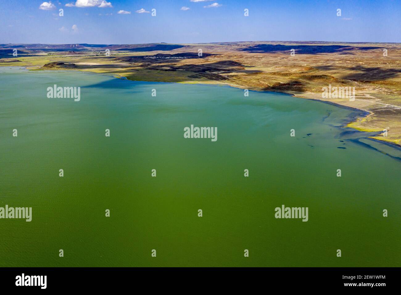 Kenya, lac Turkana (vue aérienne Photo Stock - Alamy