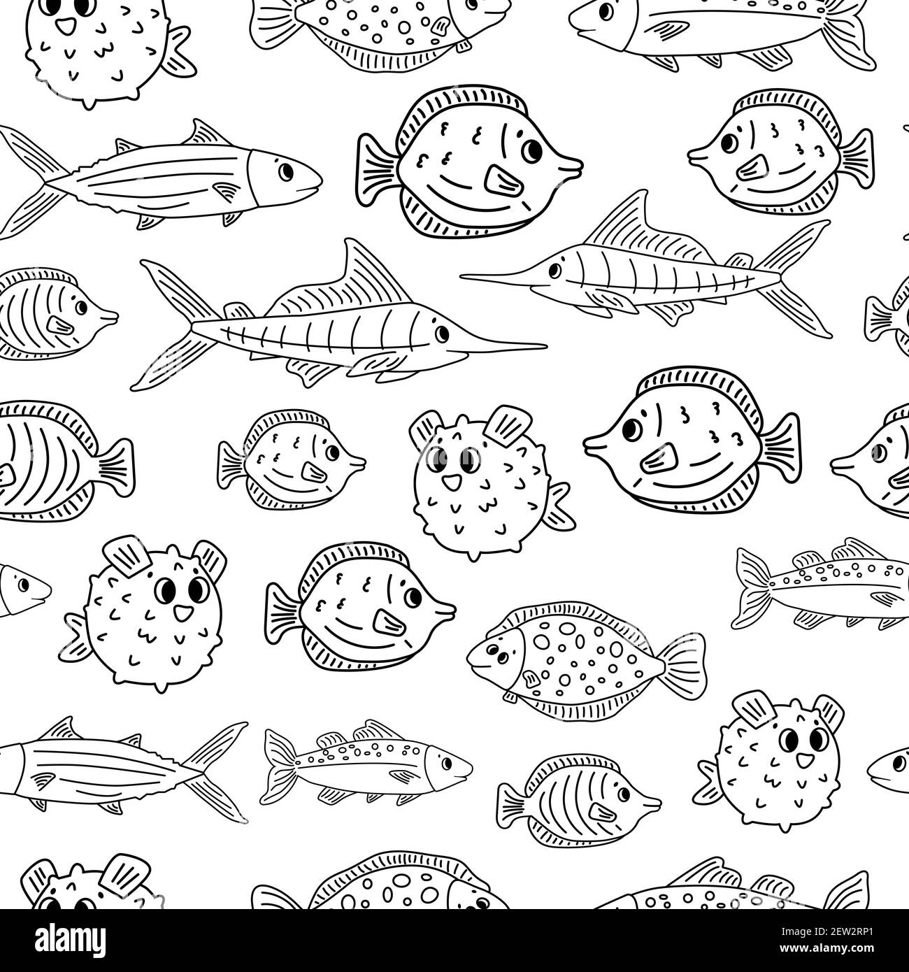 Poisson burr Banque d'images vectorielles - Alamy