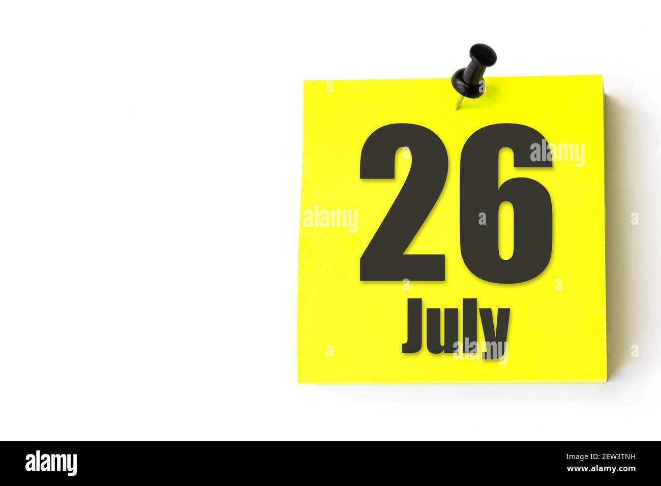 Feuille de calendrier juillet Banque de photographies et d’images à ...