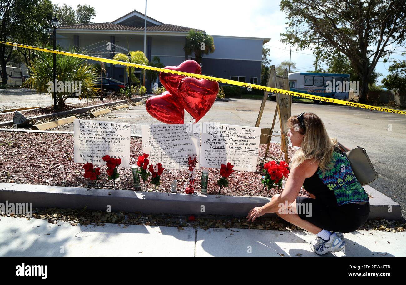 Janice Connelly, de Hollywood, met en place un mémorial de fortune à la ...