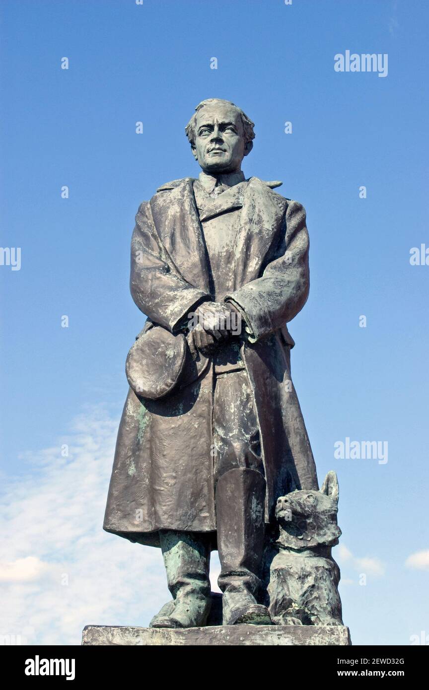 Statue publique du capitaine Robert Falcon Scott, explorateur (1868 ...
