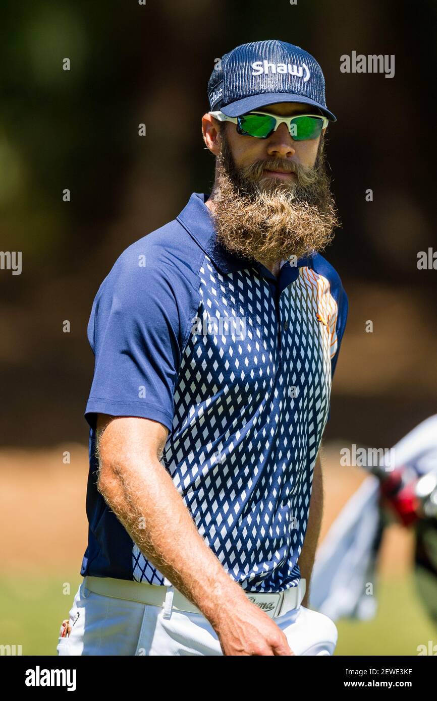 Le golfeur Graham Delaet pendant le RBC Heritage PGA Tour le samedi 16 ...
