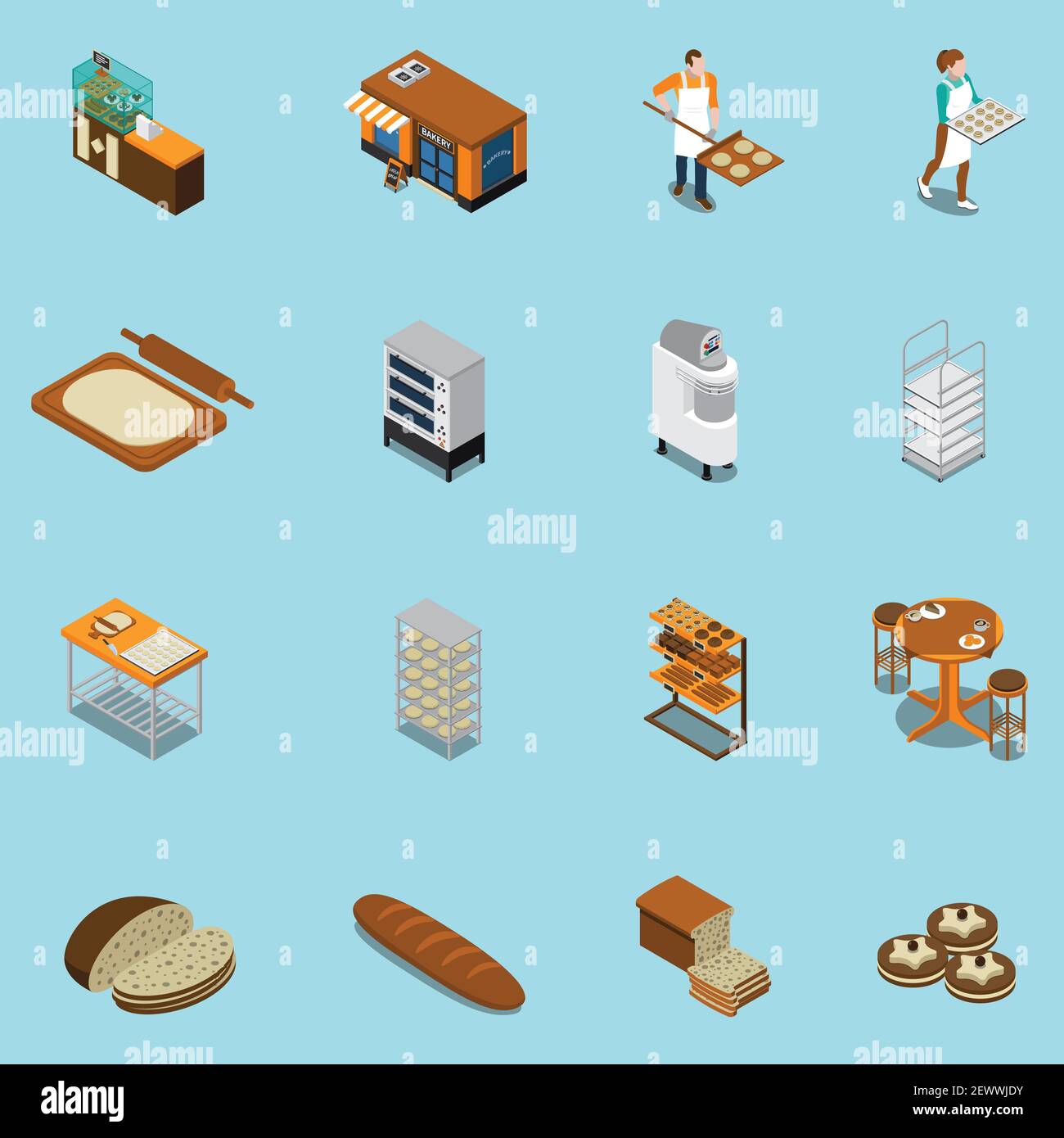La biscuiterie Banque d'images vectorielles - Alamy
