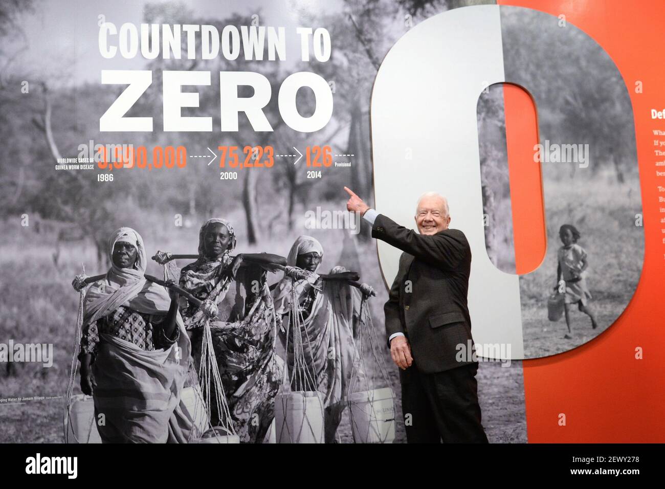 L'ancien président américain Jimmy carter ouvre « Countdown to Zero: Disfinal Disease », une ...