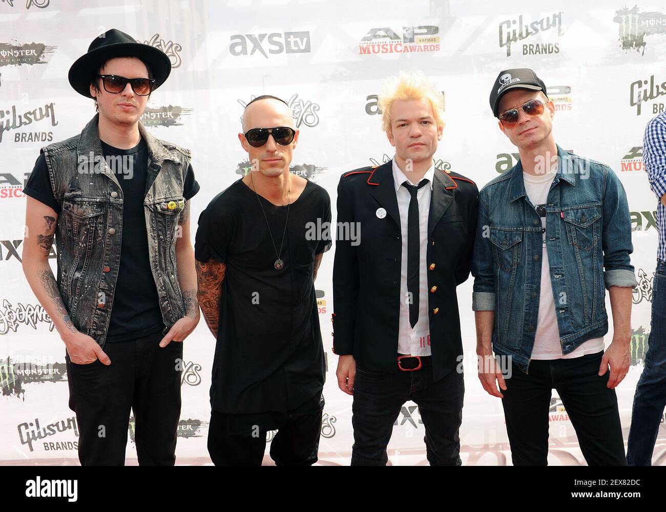 22 juillet 2015 - Cleveland, Ohio - Deryck Whibley, Cone McCaslin, Tom ...