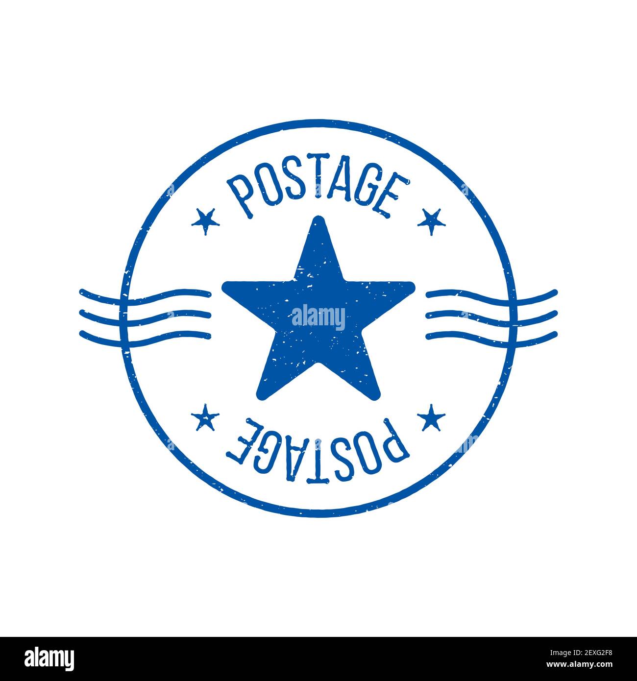 Timbre poste rond Banque d'images vectorielles - Alamy