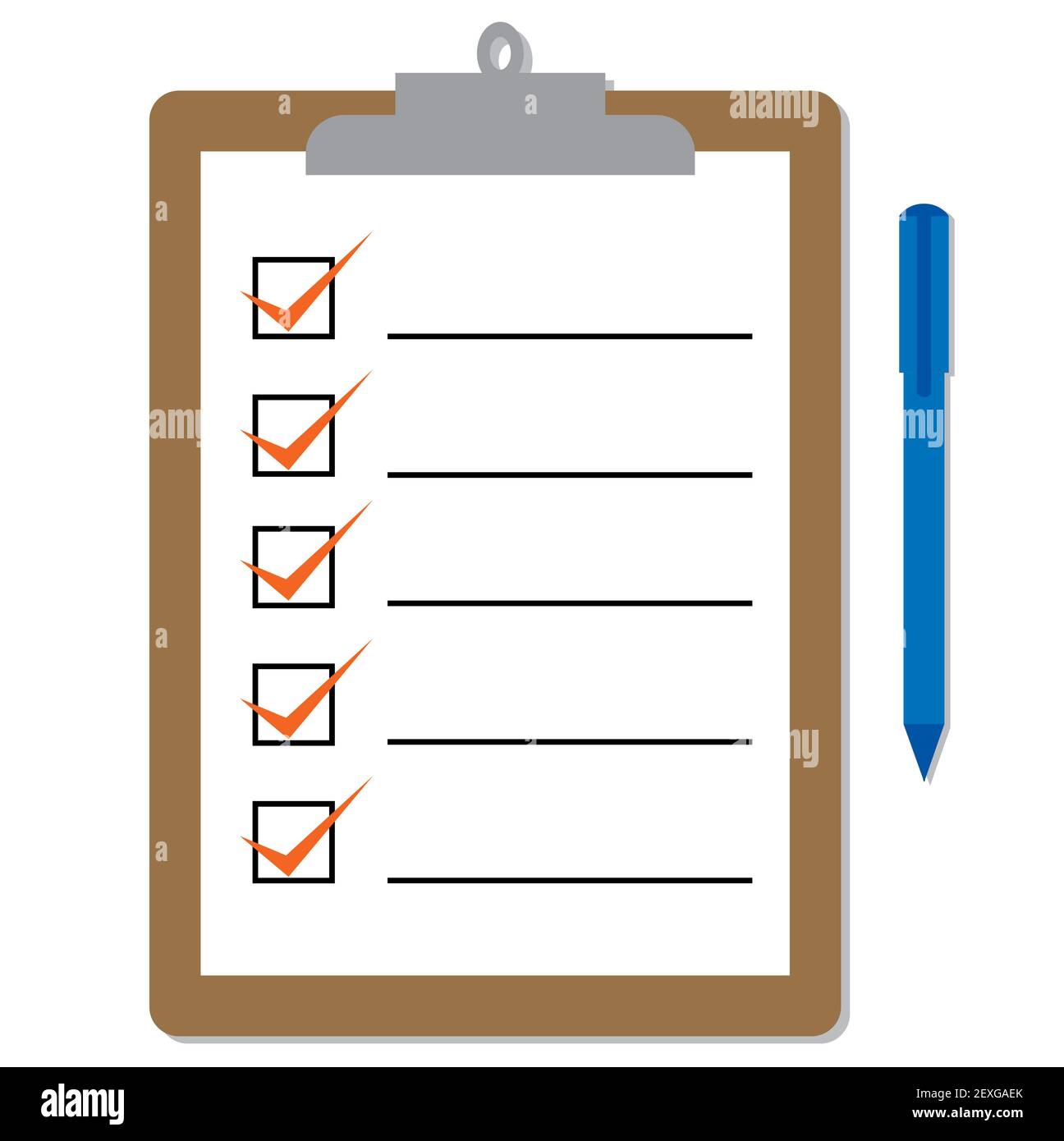 Vector checklist icon Banque de photographies et d’images à haute ...