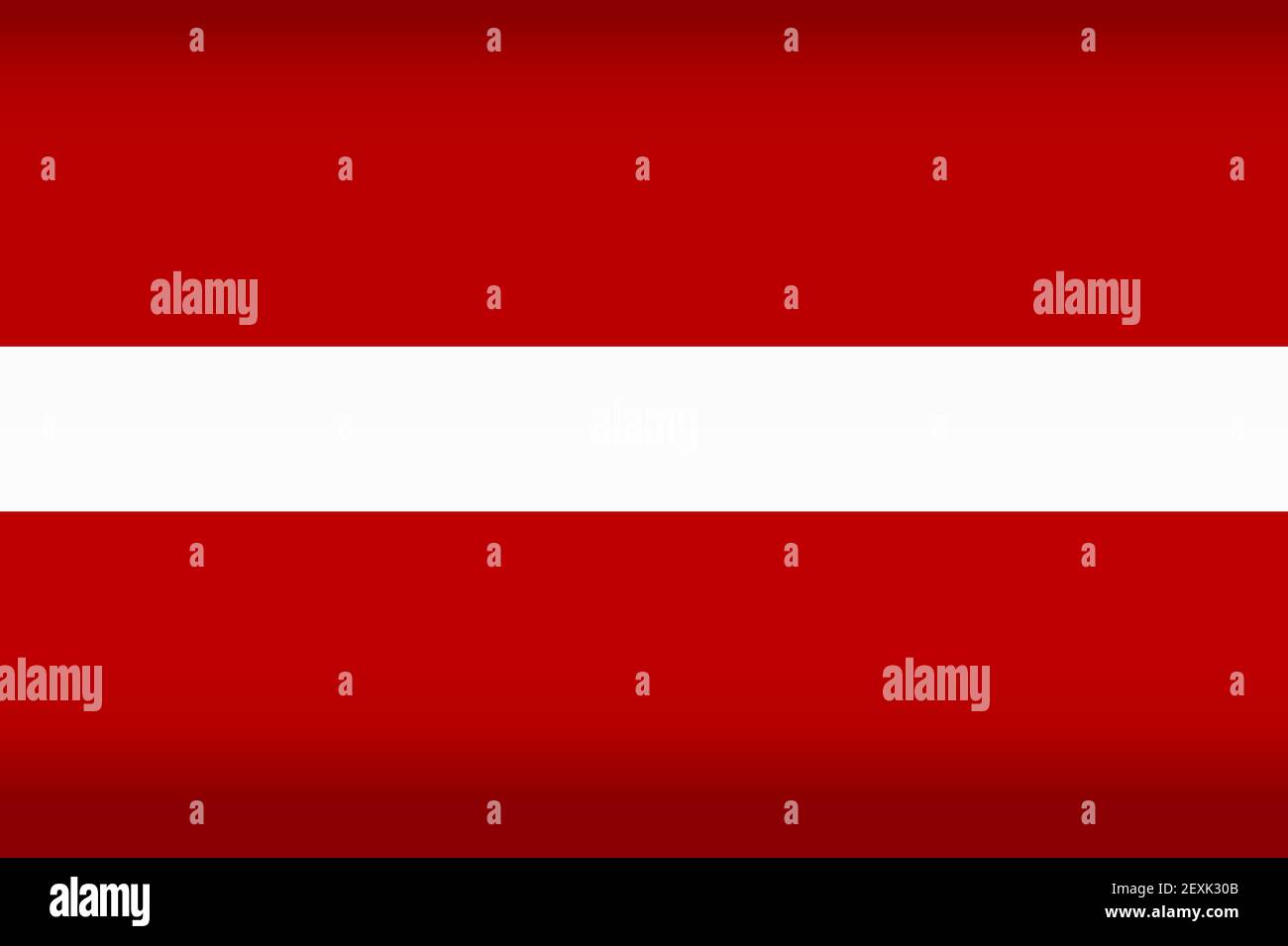 Drapeau vectoriel de la Lettonie. Symbole de couleur isolé sur fond ...