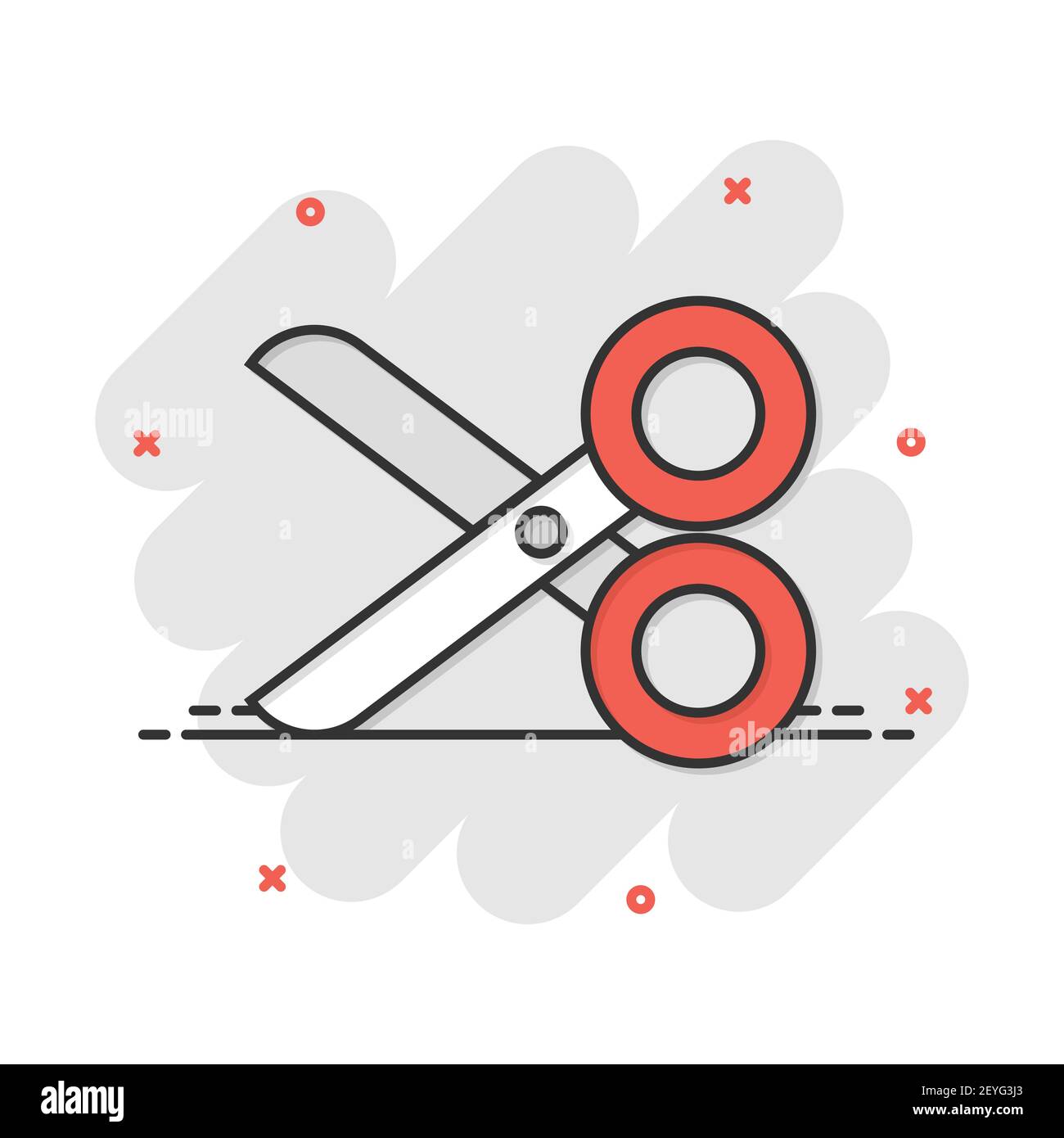 Cartoon scissors Banque de photographies et d’images à haute résolution ...