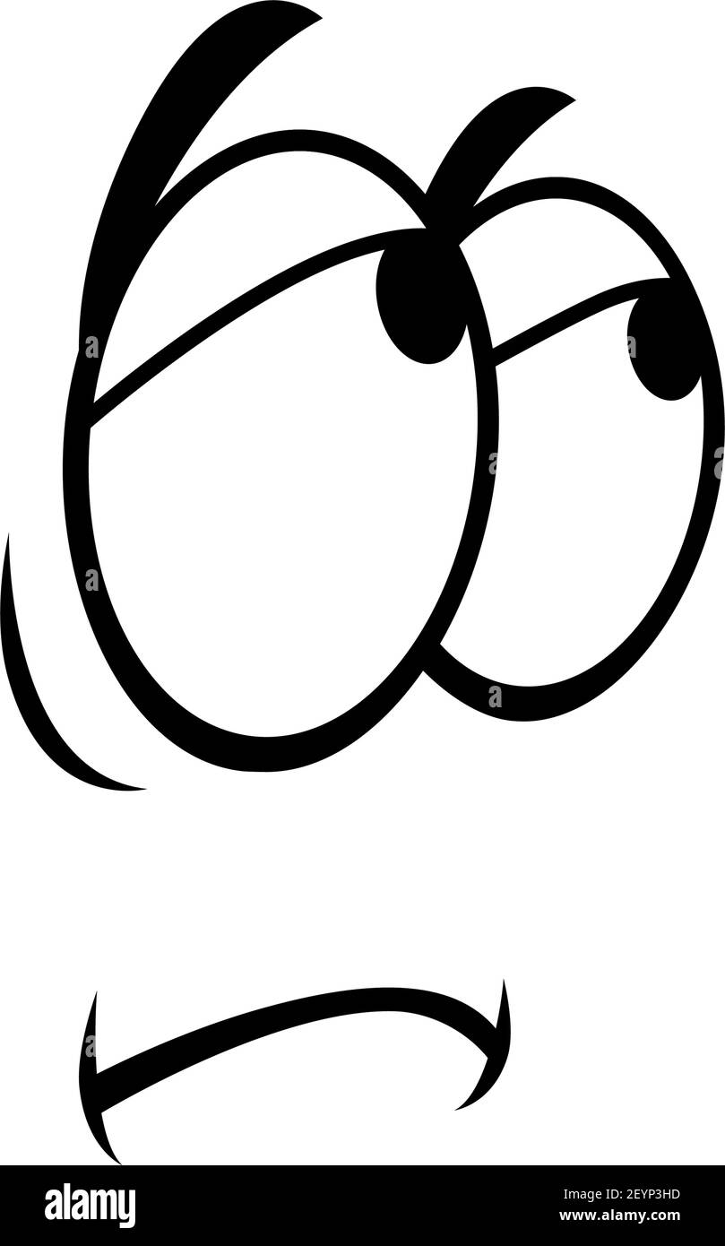 Smiley insatisfait Banque d'images vectorielles - Alamy