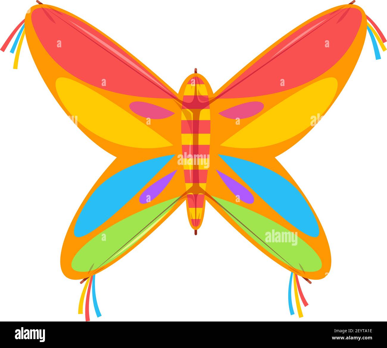 Papillon cerf volant en papier Banque d'images vectorielles - Alamy