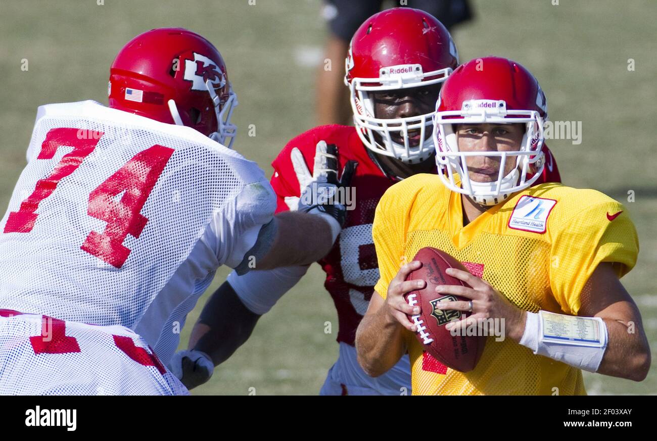 Le chef de file de Kansas City, Eric Winston (74), a bloqué Justin ...