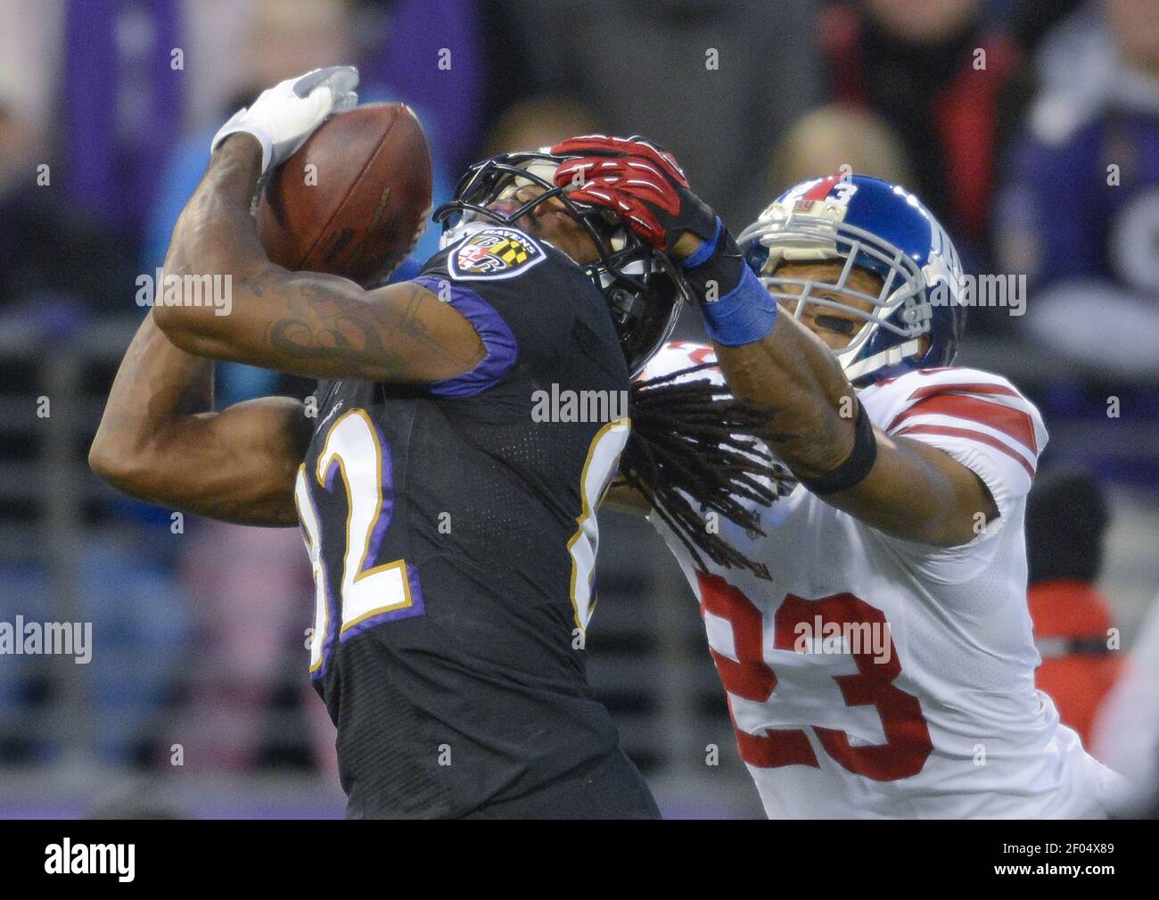 Torrey Smith, grand récepteur des Baltimore Ravens, fait une longue ...