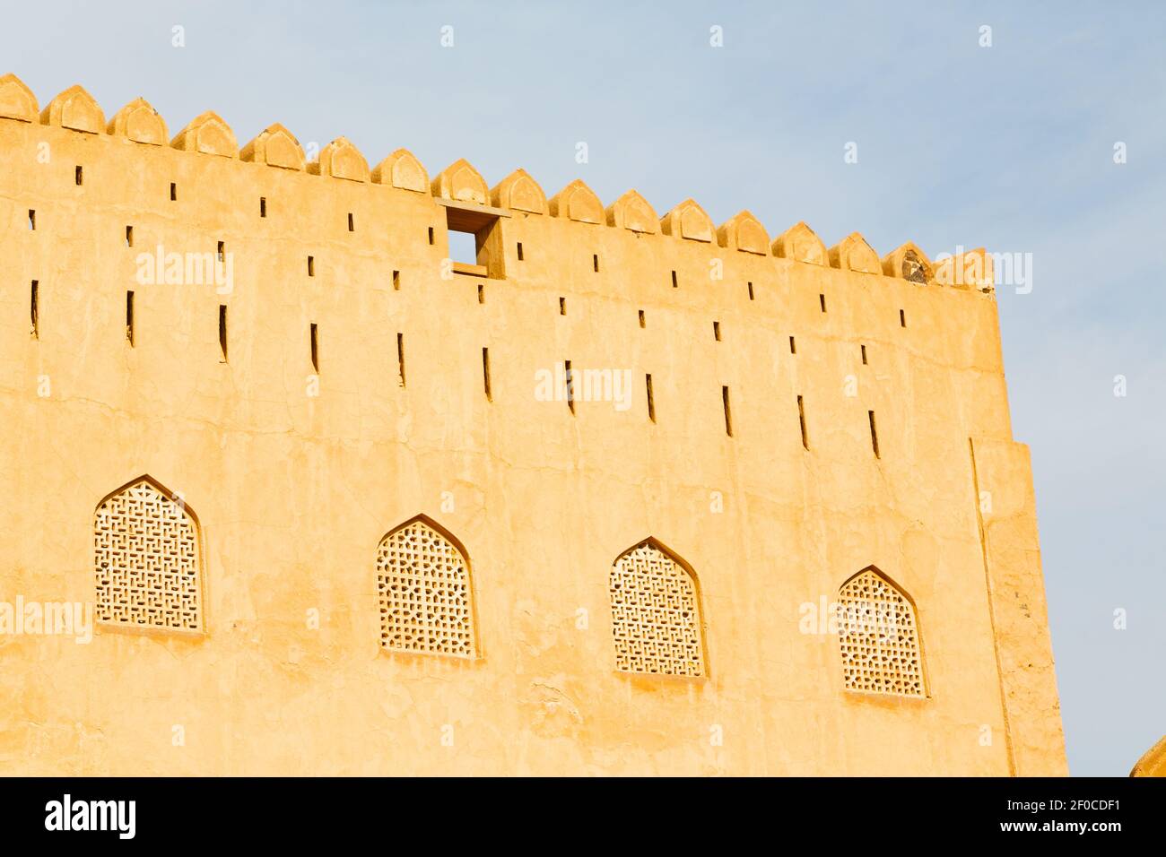 En oman muscat l'ancien fort défensif de combat ciel et brique étoile ...