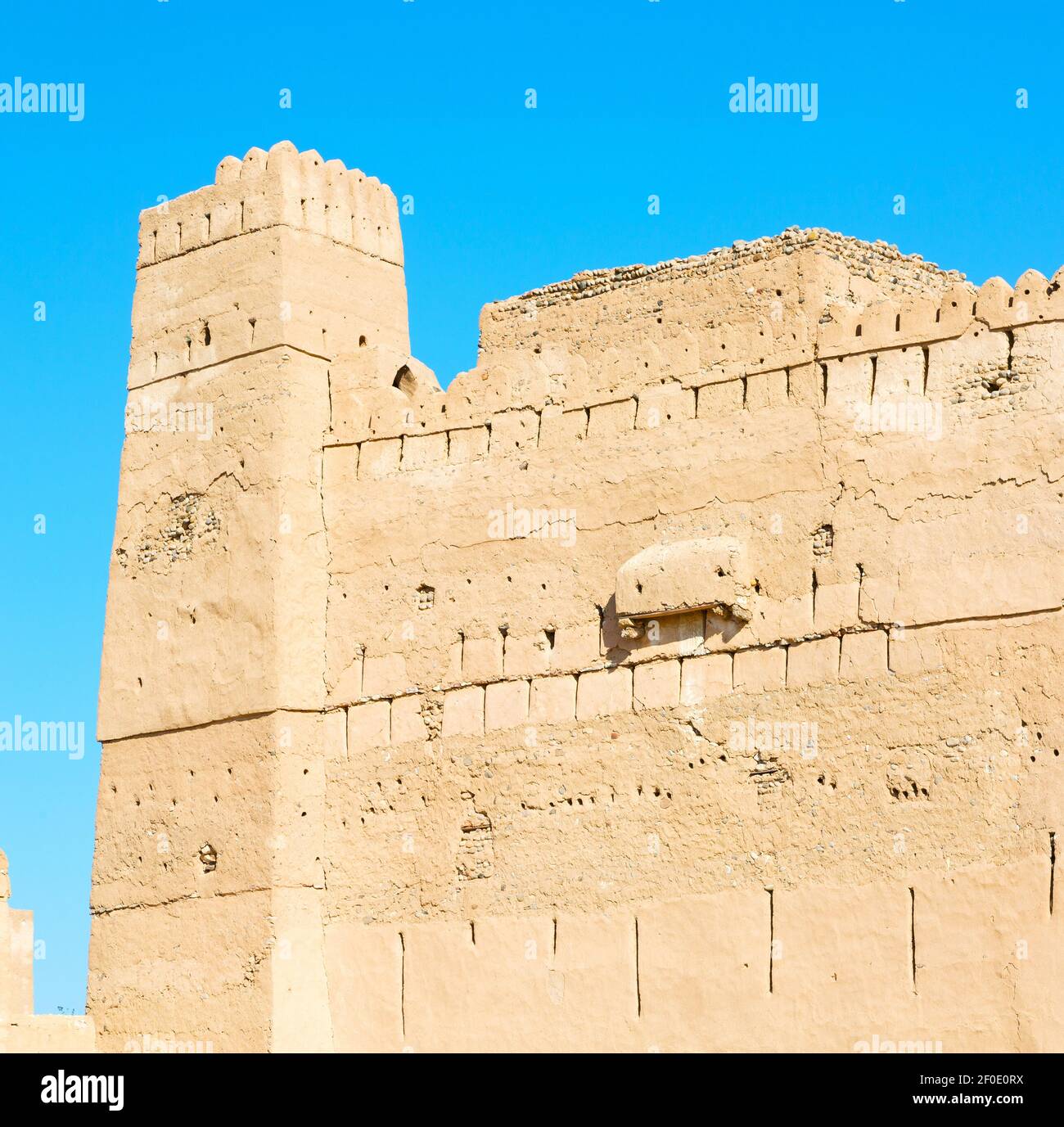 En oman muscat l'ancien fort défensif de combat ciel et brique étoile ...