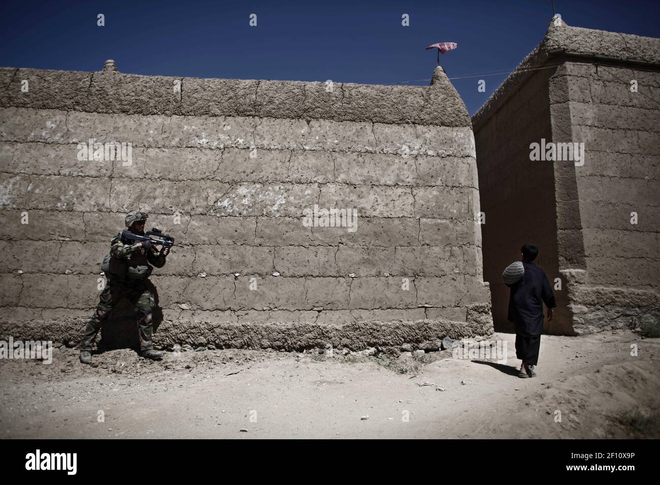 10 août 2009 - Tagab, Afghanistan - Patrouille de l'armée française, 3e ...