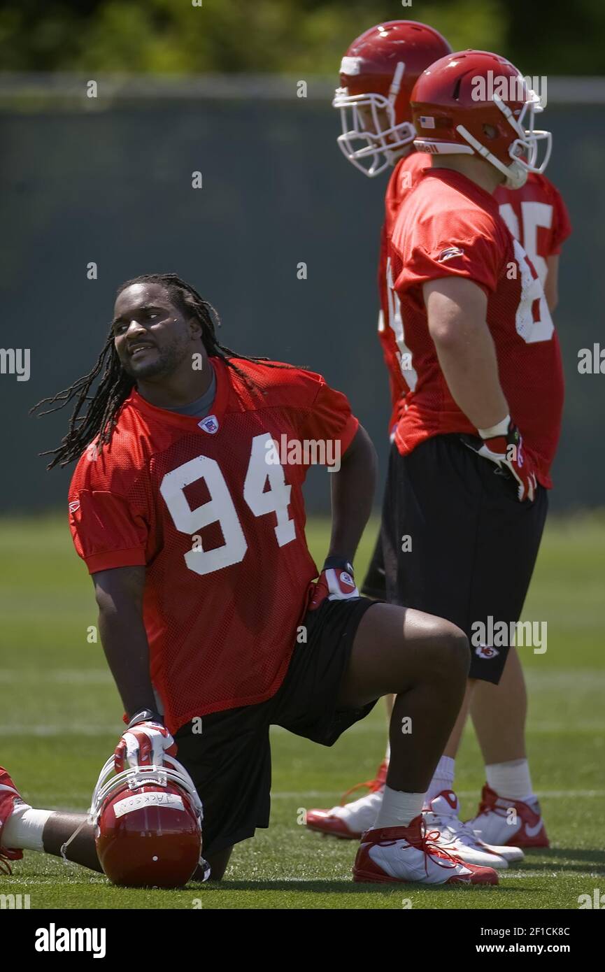Tyson Jackson, le 2009 premier draft de l'équipe de Kansas City, a été ...