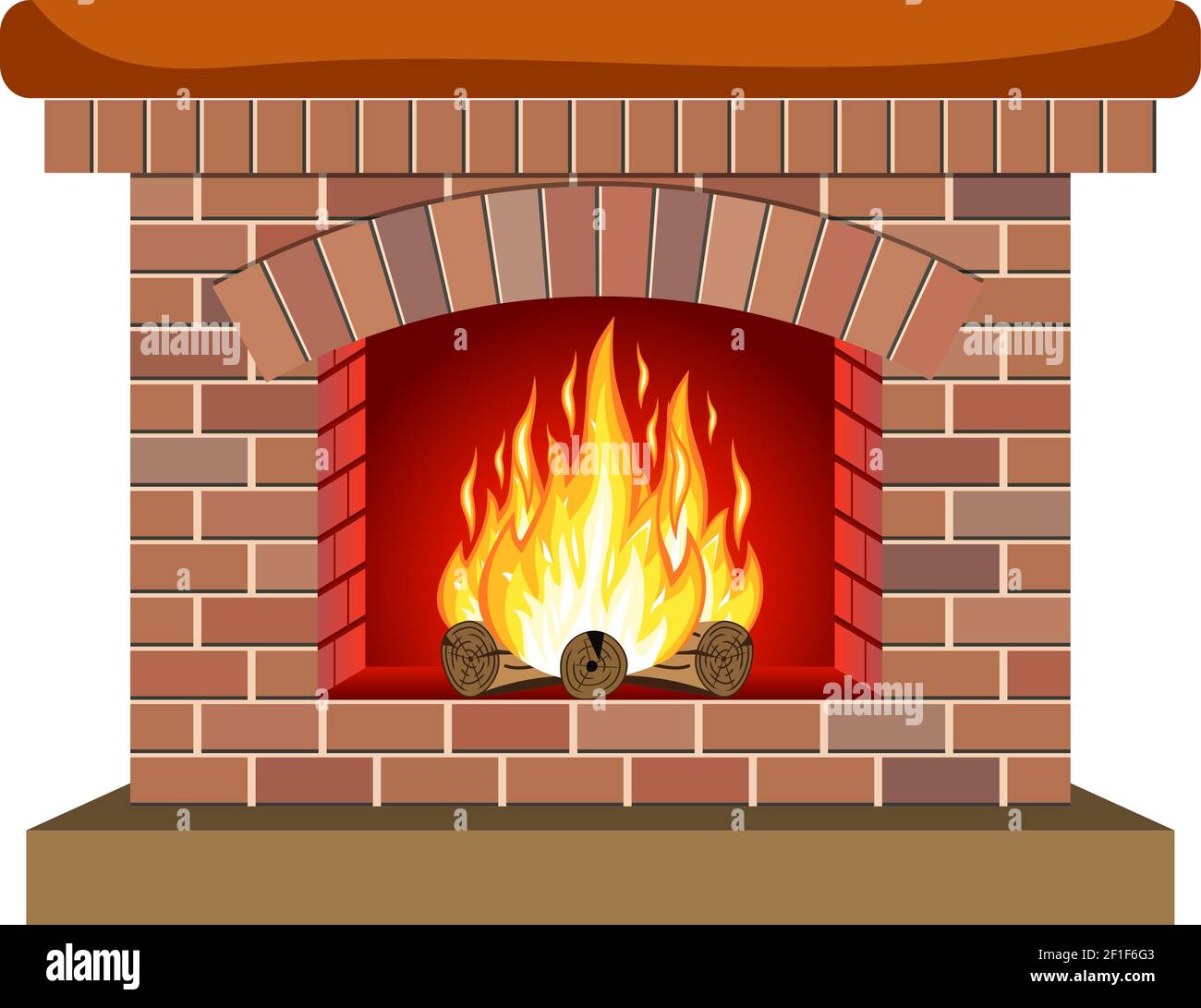Fireplace cartoon Banque d'images détourées - Alamy