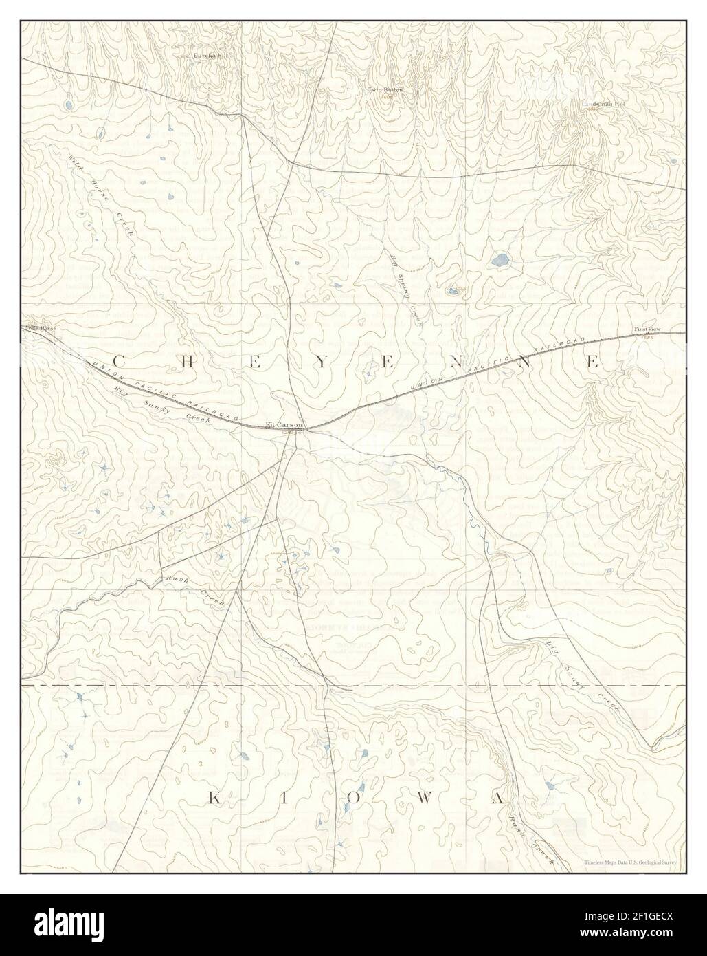 Carte de kit carson colorado Banque de photographies et d’images à ...