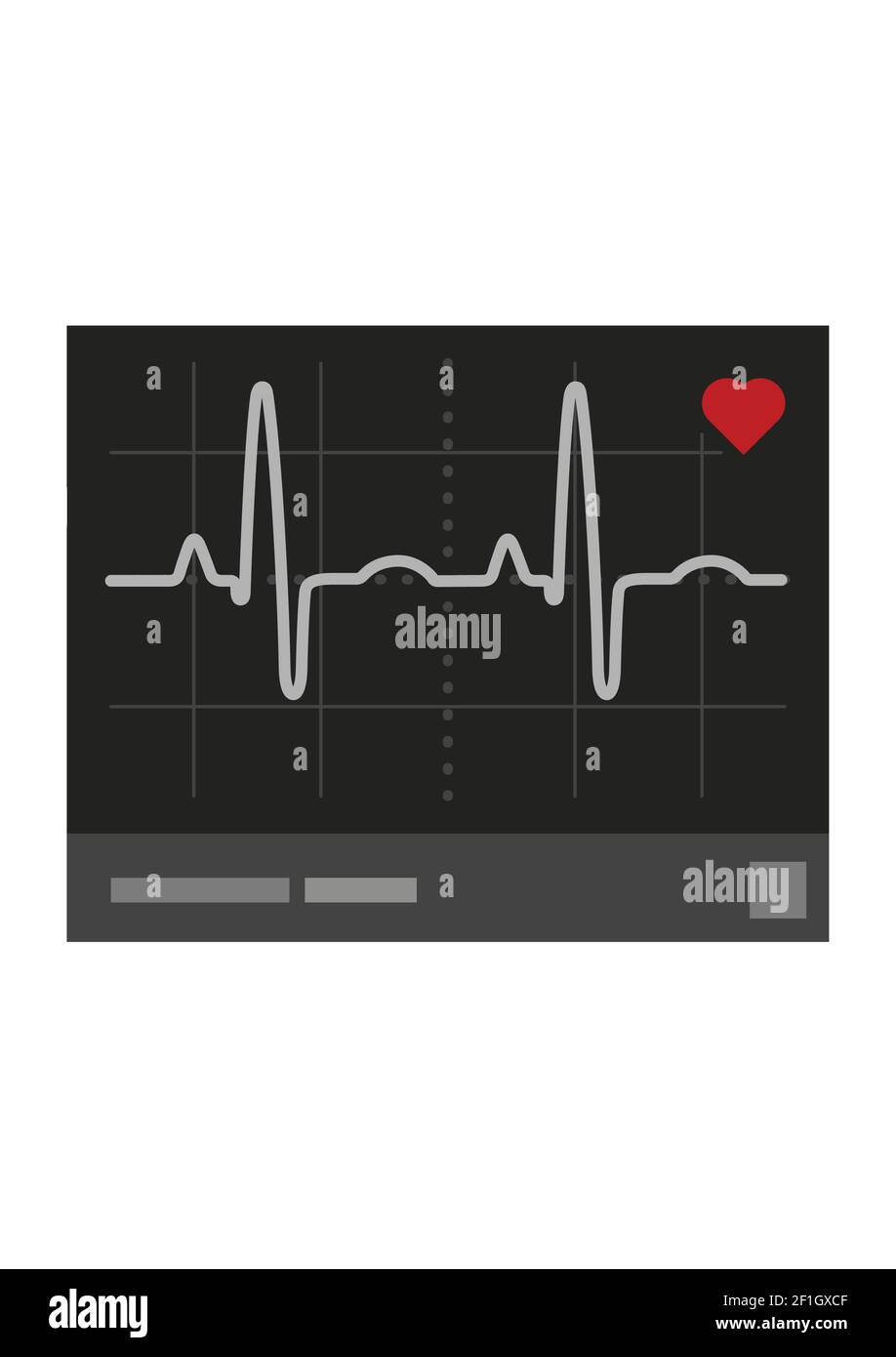 Electrocardiogramme plat Banque de photographies et d’images à haute ...