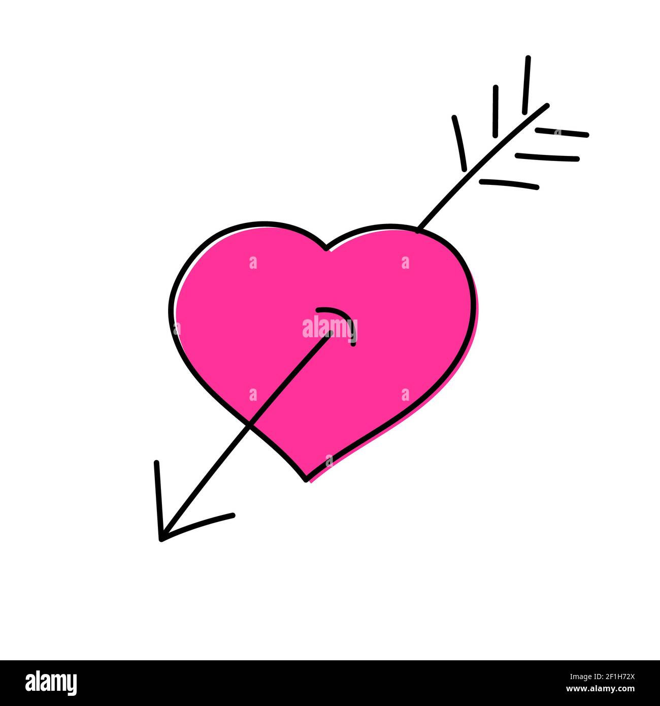 Fleche coeur dessin Banque de photographies et d’images à haute ...