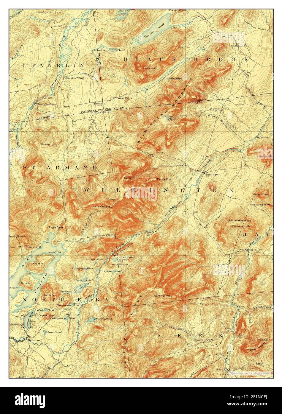 Carte du lac placide Banque d'images détourées - Alamy