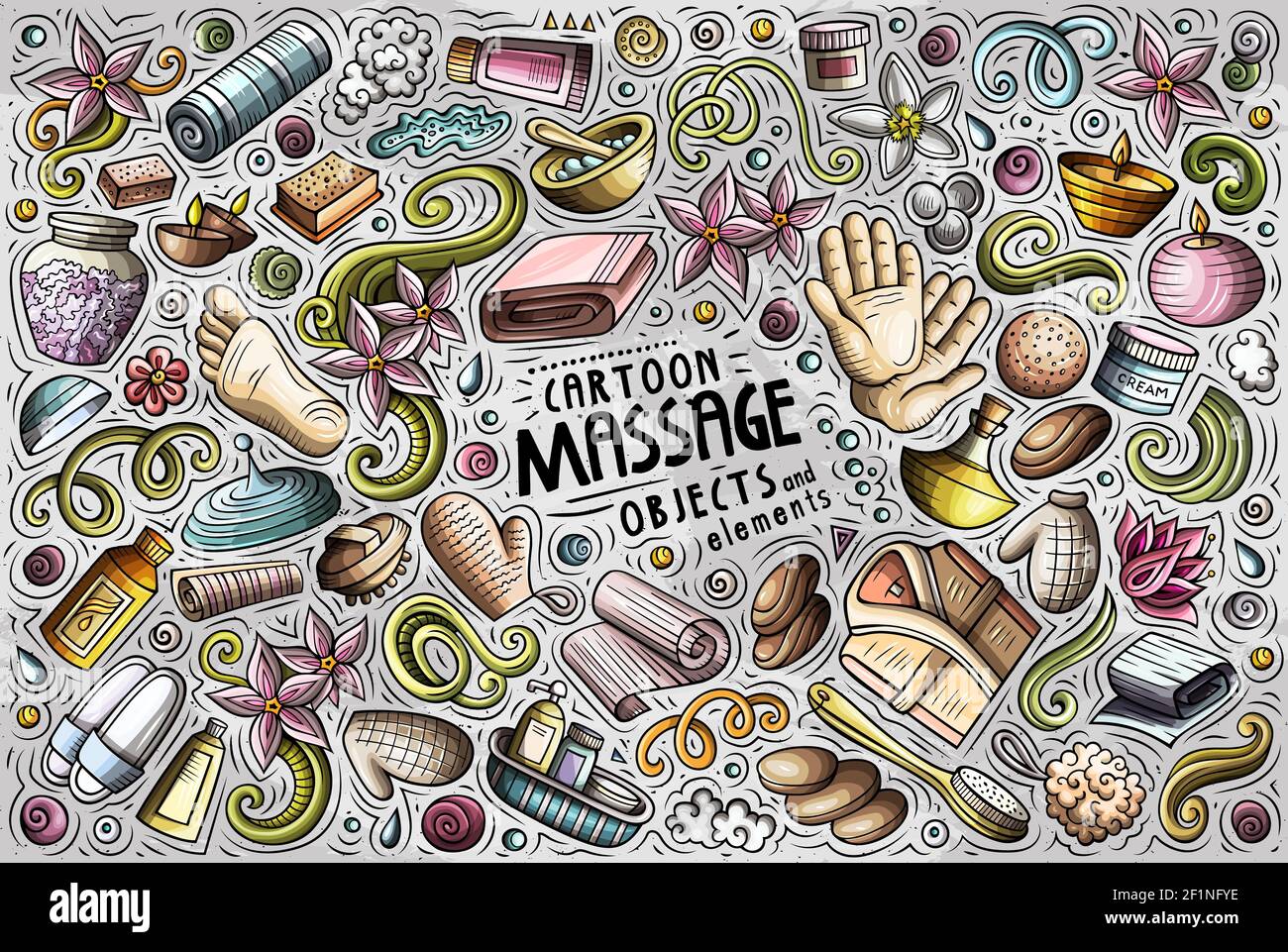 Dessin Humoristique Massage Banque Dimages Vectorielles Alamy