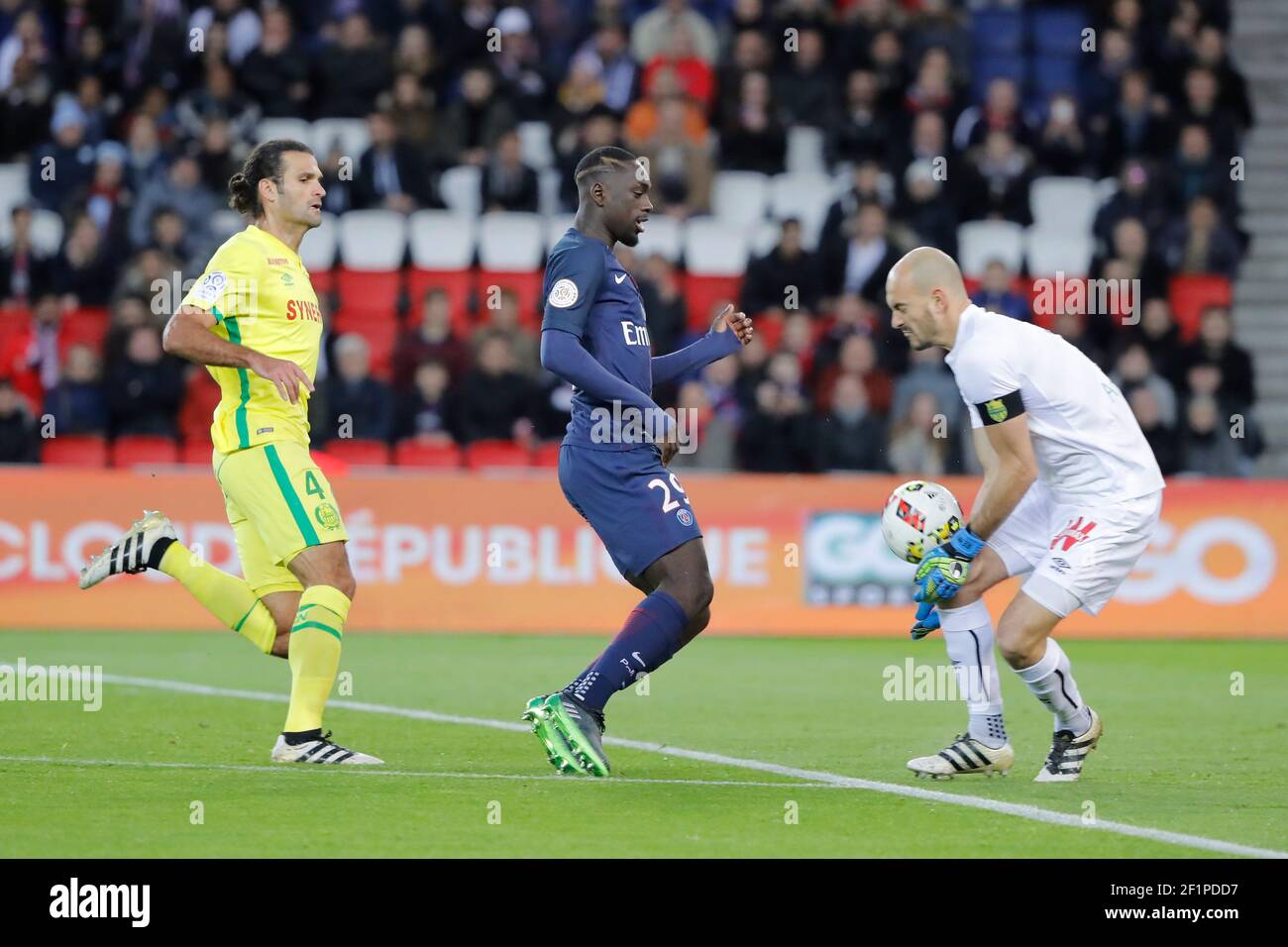 Oswaldo VIZCARRONDO (FC Nantes), Presnel Kimpembe (PSG), Remy RIOU (FC ...