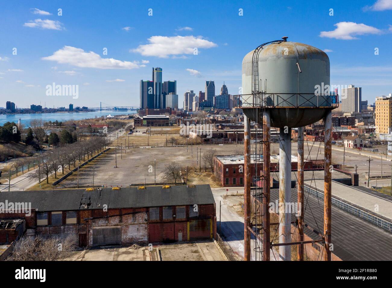 Detroit, Michigan - UNE tour d'eau dans ce qui était autrefois un ...