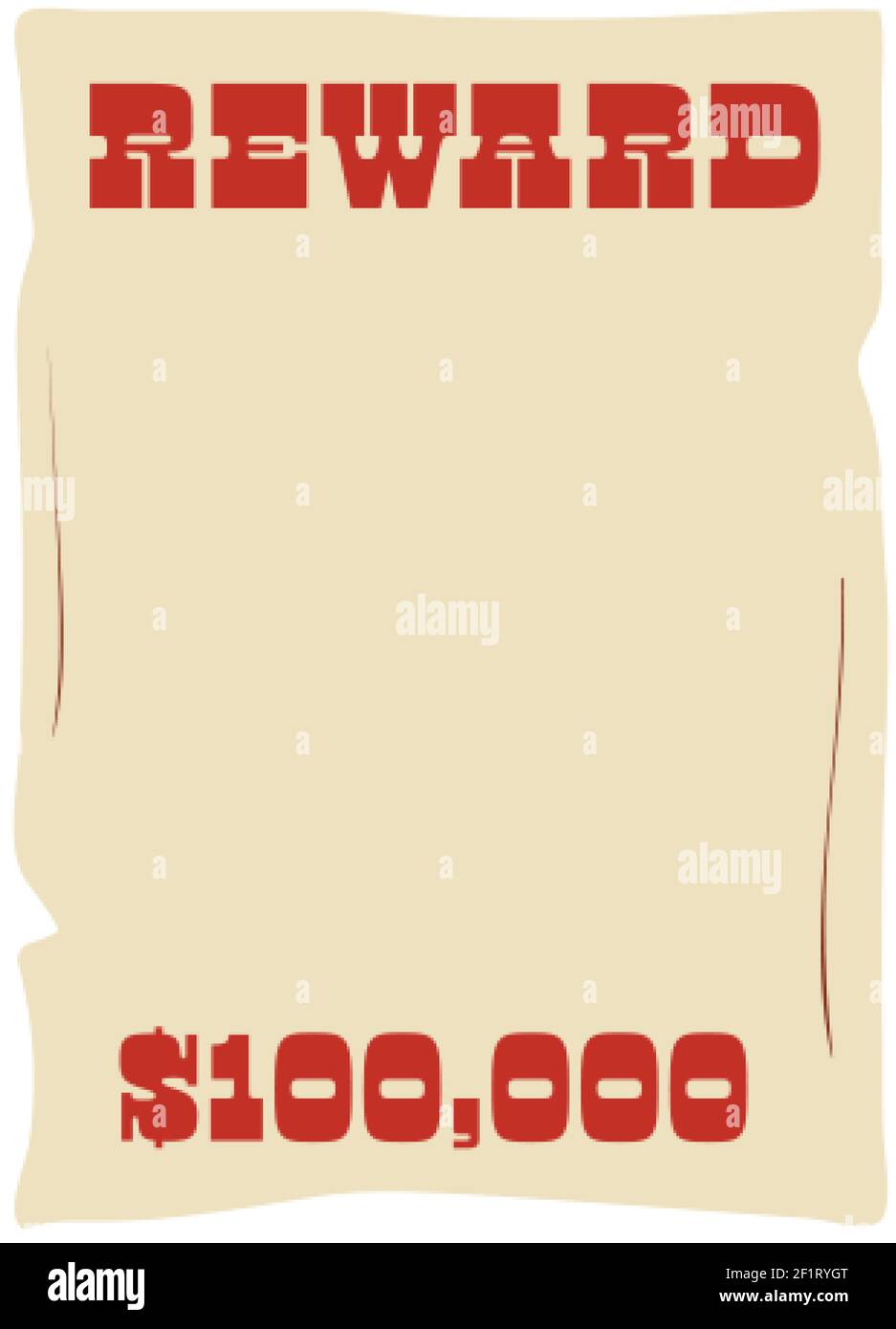 Parchemin vierge western Banque d'images détourées - Alamy