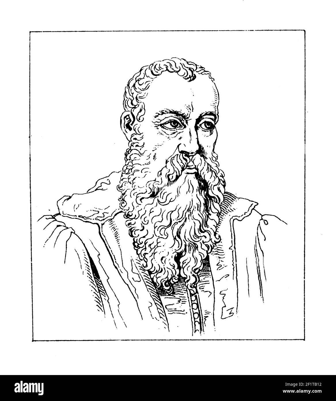 Julius caesar scaliger Banque d'images noir et blanc - Alamy