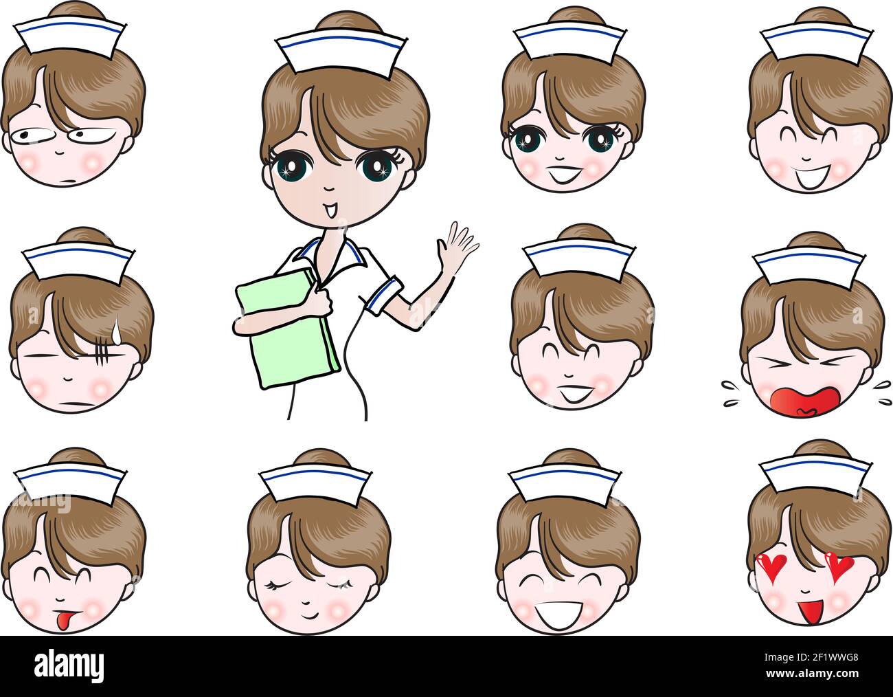 Infirmière emoji Banque de photographies et d’images à haute résolution ...