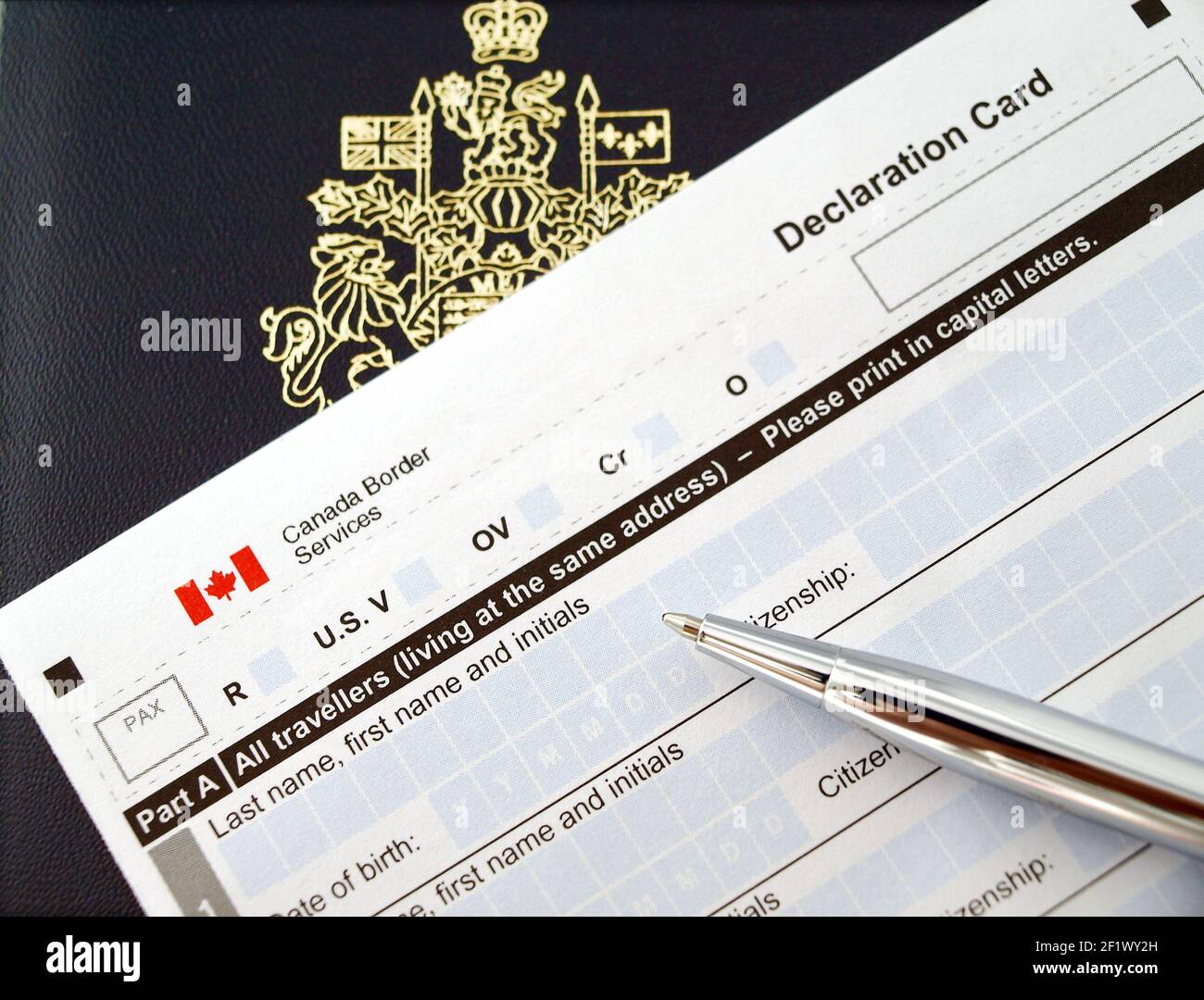 Carte passeport canada Banque de photographies et d’images à haute ...